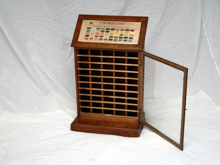 Antique Artist Paint Shop Display Cabinet at 1stDibs | artist cabinet ...