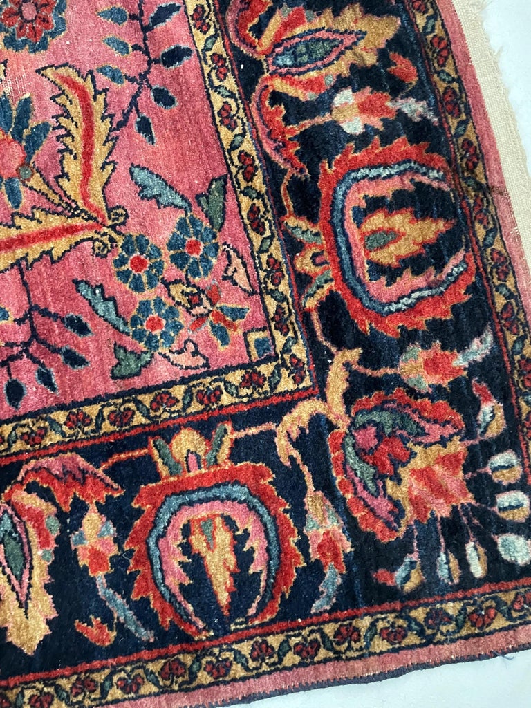 Antique Artistic and Moody Arabesque Lilihan Sarouk Rug, circa 1930's ...