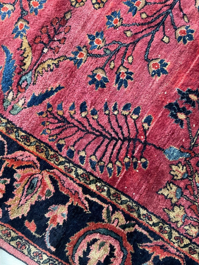 Antique Artistic and Moody Arabesque Lilihan Sarouk Rug, circa 1930's ...