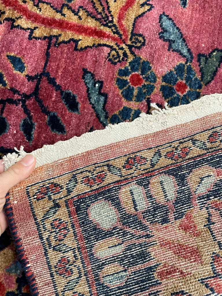Antique Artistic and Moody Arabesque Lilihan Sarouk Rug, circa 1930's ...