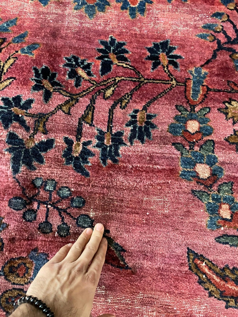 Antique Artistic and Moody Arabesque Lilihan Sarouk Rug, circa 1930's ...
