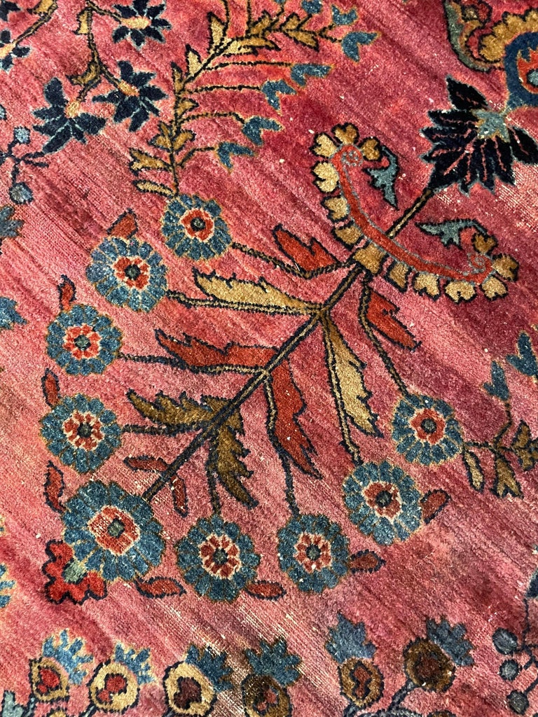 Antique Artistic and Moody Arabesque Lilihan Sarouk Rug, circa 1930's ...