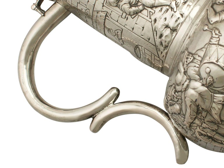 Antique Arts and Crafts Style German Silver Flagon For Sale at 1stDibs ...