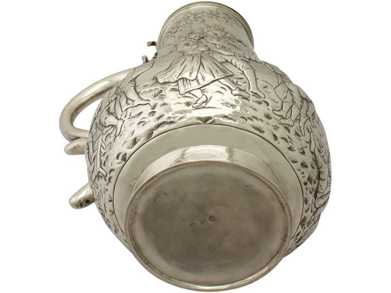Antique Arts and Crafts Style German Silver Flagon For Sale at 1stDibs ...