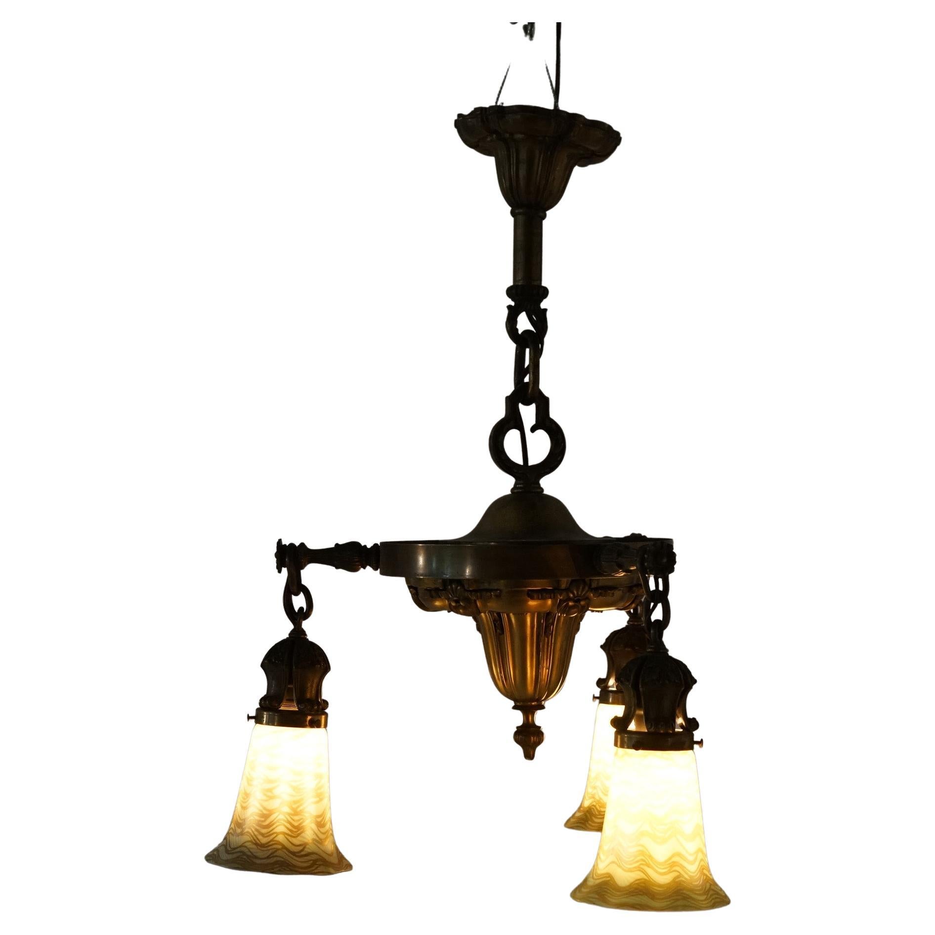 Plastic Geode Three-Light Hanging Fixture by Frederick Raymond at ...