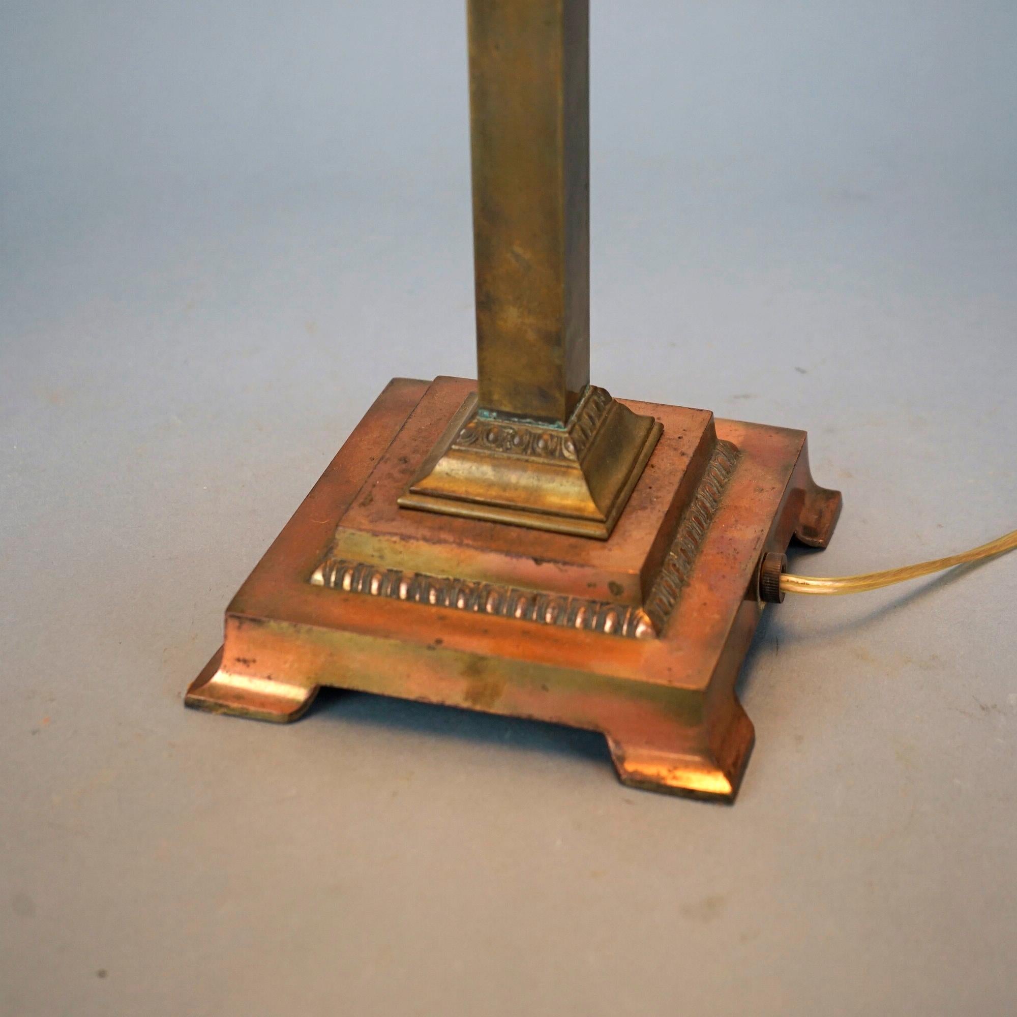 Antique Arts and Crafts Carmel Slag Glass Table Lamp Circa 1920 at ...