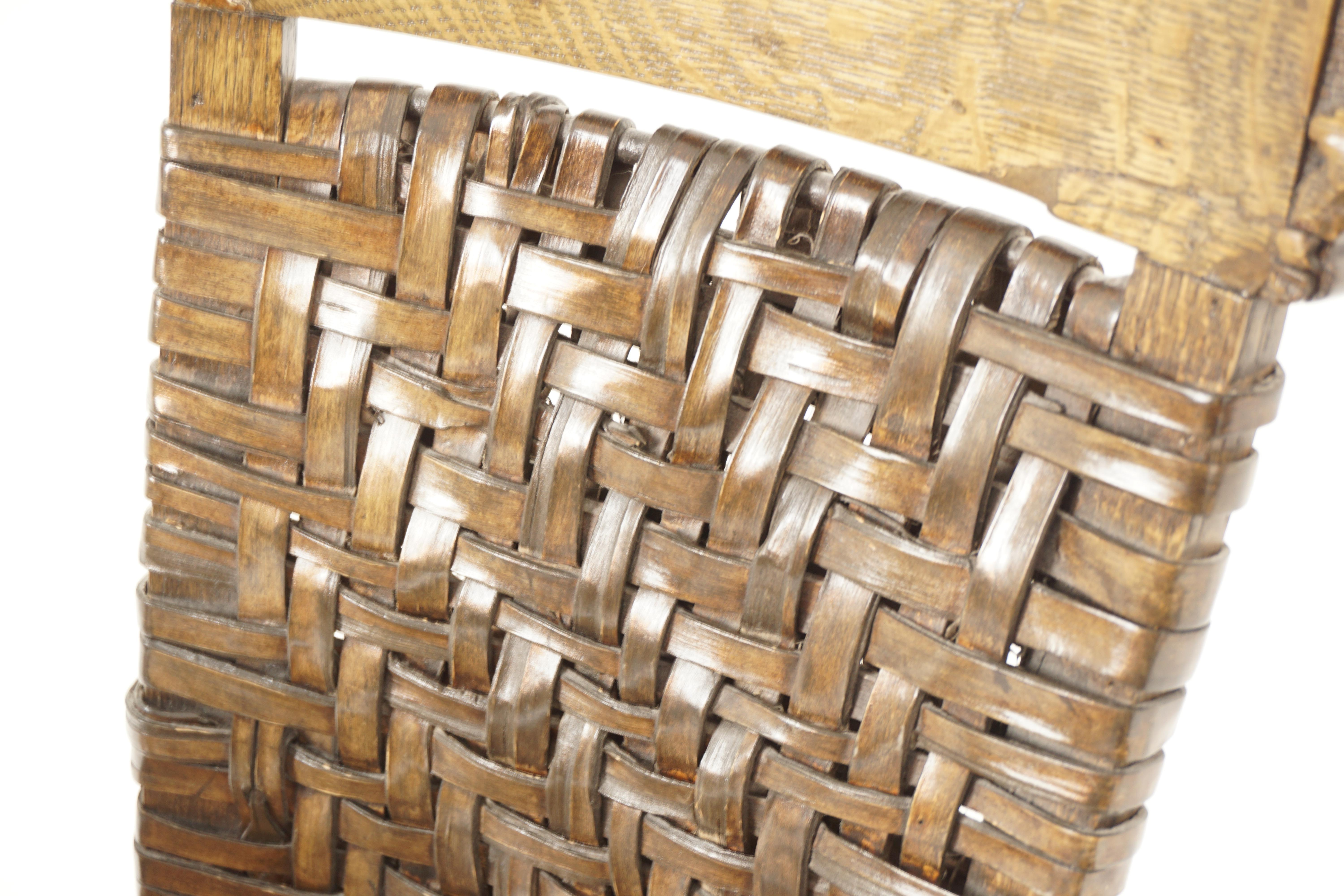 Antique Arts and Crafts Carved Tiger Oak Rocking Chair, America 1900 ...