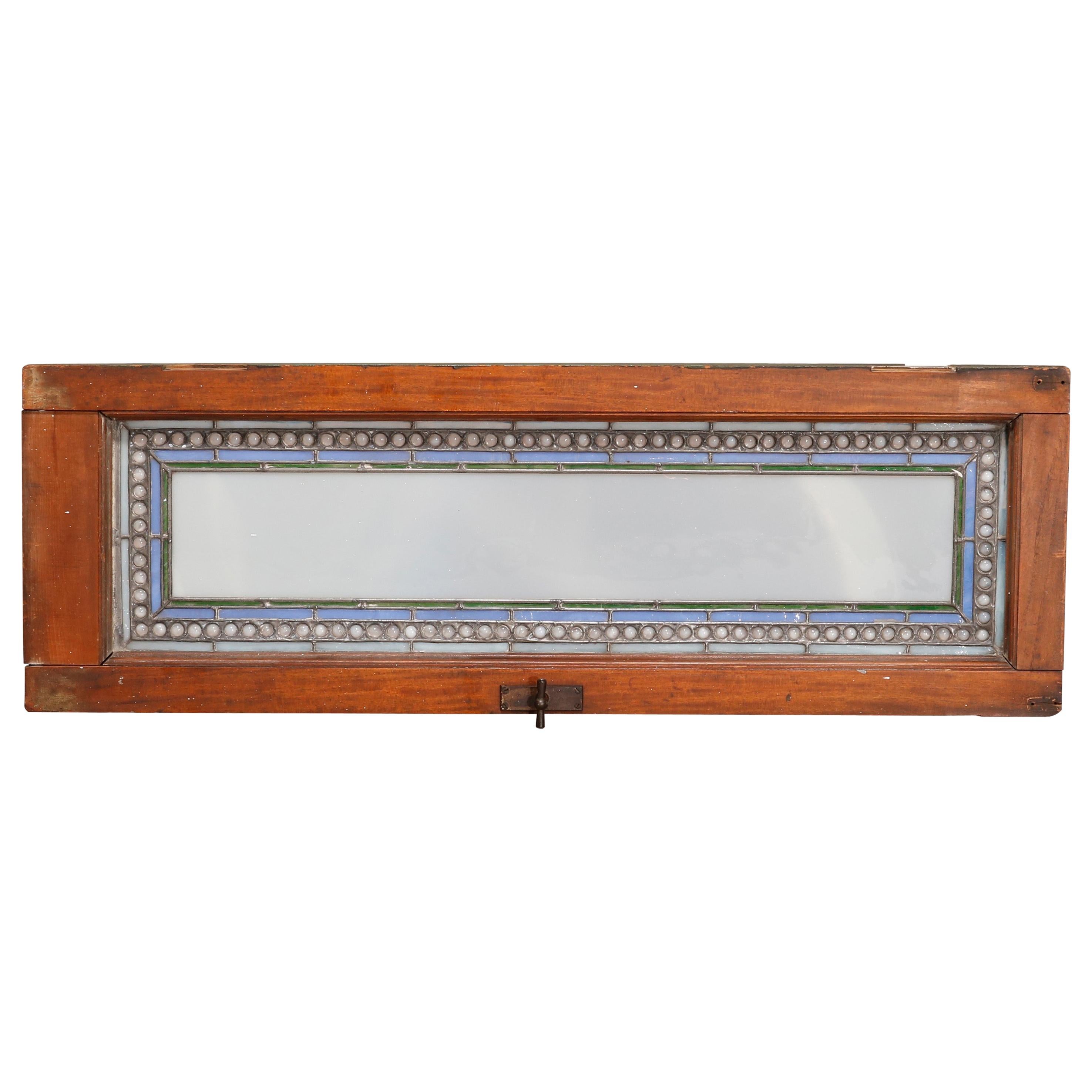 Large-scale Prairie School/Arts and Crafts Era Leaded Art Glass Windows ...