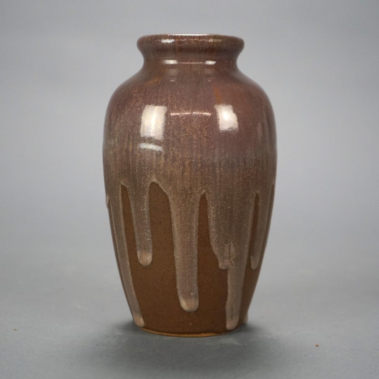 Antique Arts and Crafts Fulper Art Pottery Drip-Glaze Vase, circa 1930 ...