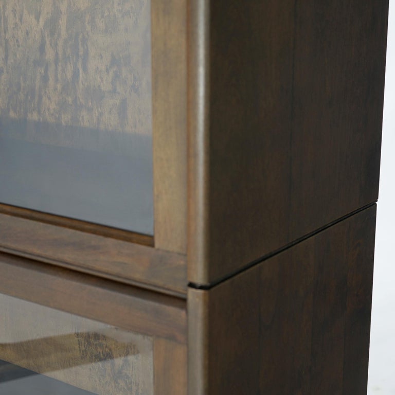 Antique Arts and Crafts Gunn Stack Mahogany Barrister Double Bookcase, C1910 at 1stDibs