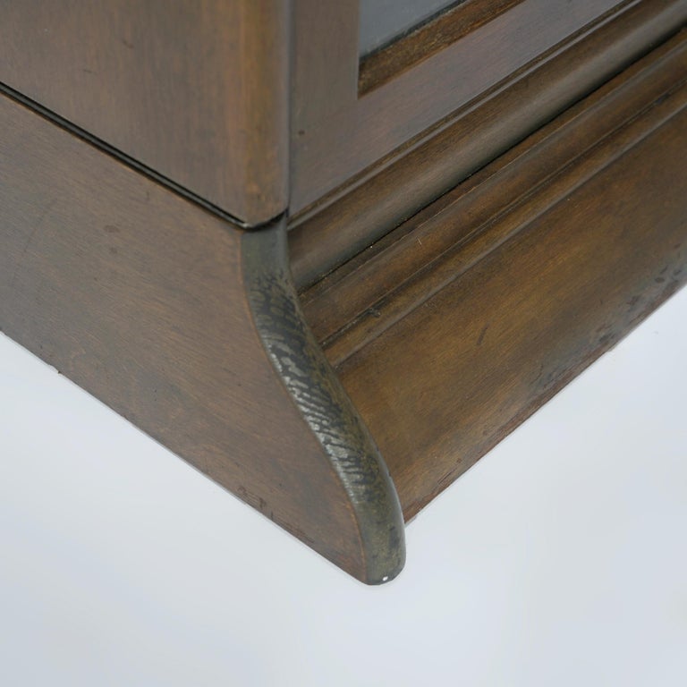 Antique Arts and Crafts Gunn Stack Mahogany Barrister Double Bookcase, C1910 at 1stDibs