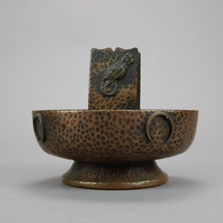 Antique Arts and Crafts Hammered Copper Smoke Set Circa 1910 at 1stDibs