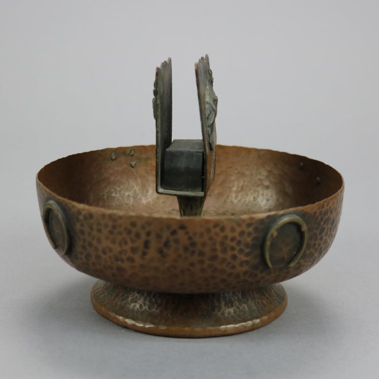 Antique Arts and Crafts Hammered Copper Smoke Set Circa 1910 at 1stDibs