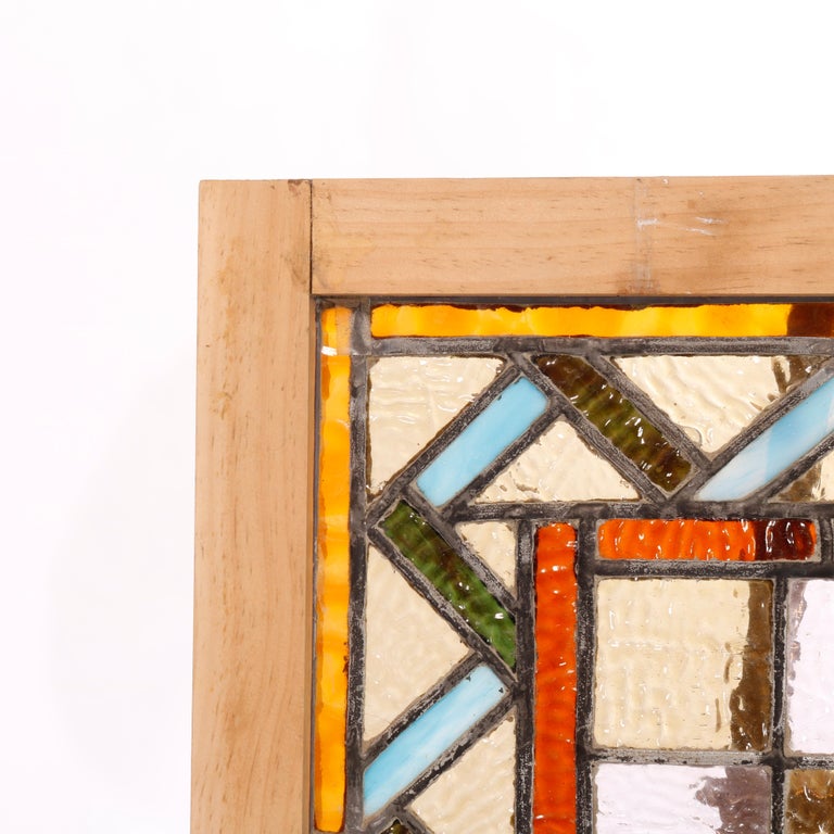 Antique Arts and Crafts Leaded and Jeweled Glass Windows, circa 1910 at ...