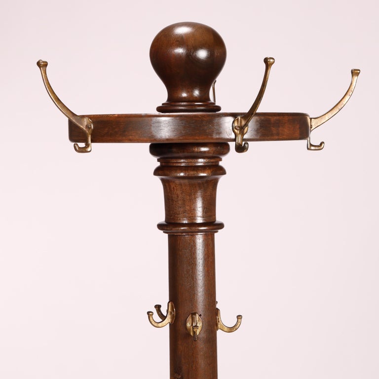 Antique Arts and Crafts Mahogany Hall Hat Rack circa 1910 For Sale at ...