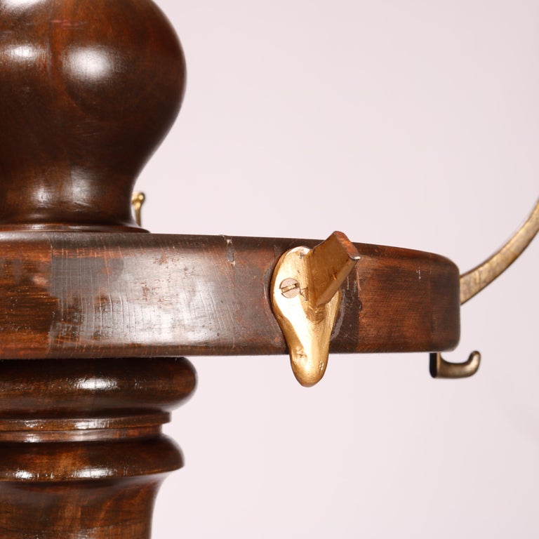 Antique Arts and Crafts Mahogany Hall Hat Rack circa 1910 For Sale at ...