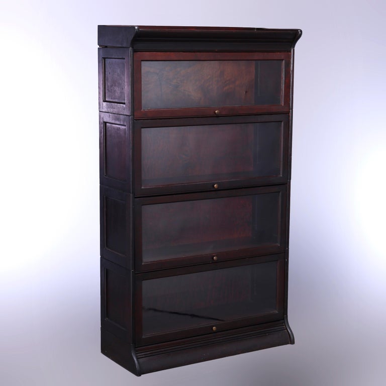 Antique Arts and Crafts Mahogany Stack Barrister Bookcase by Gunn, circa 1910 at 1stDibs ...