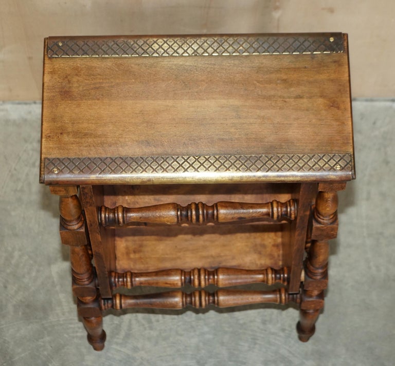 Antique Arts and Crafts Metamorphic Library Steps Ladder Side Table ...