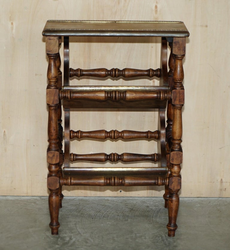 Antique Arts and Crafts Metamorphic Library Steps Ladder Side Table ...