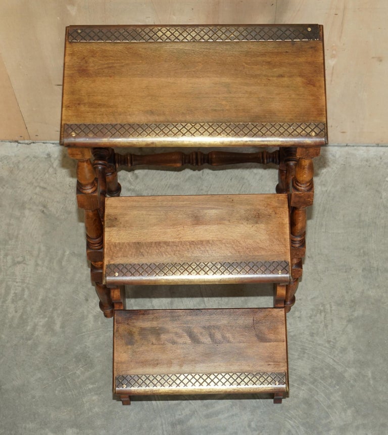 Antique Arts and Crafts Metamorphic Library Steps Ladder Side Table ...