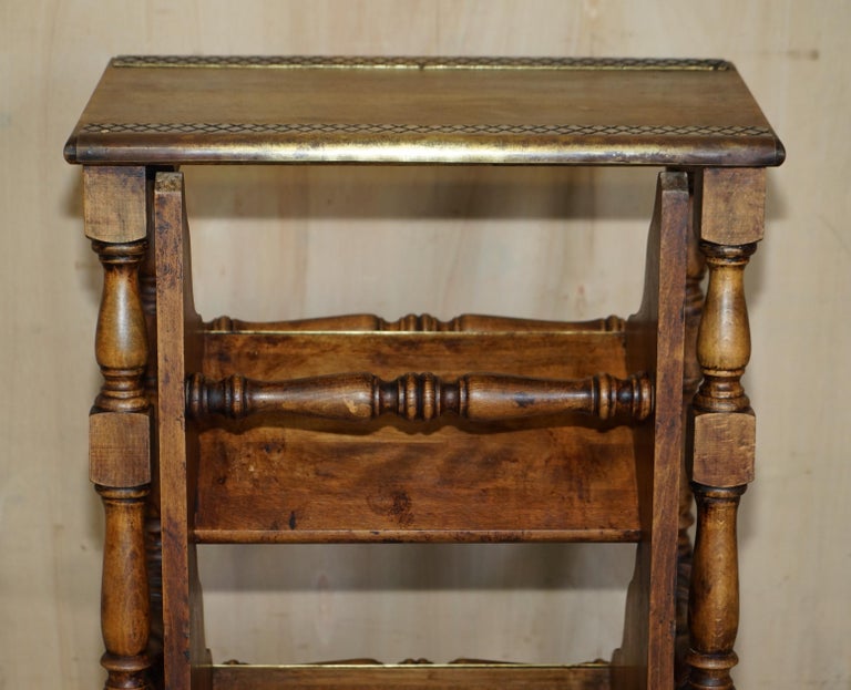 Antique Arts and Crafts Metamorphic Library Steps Ladder Side Table ...