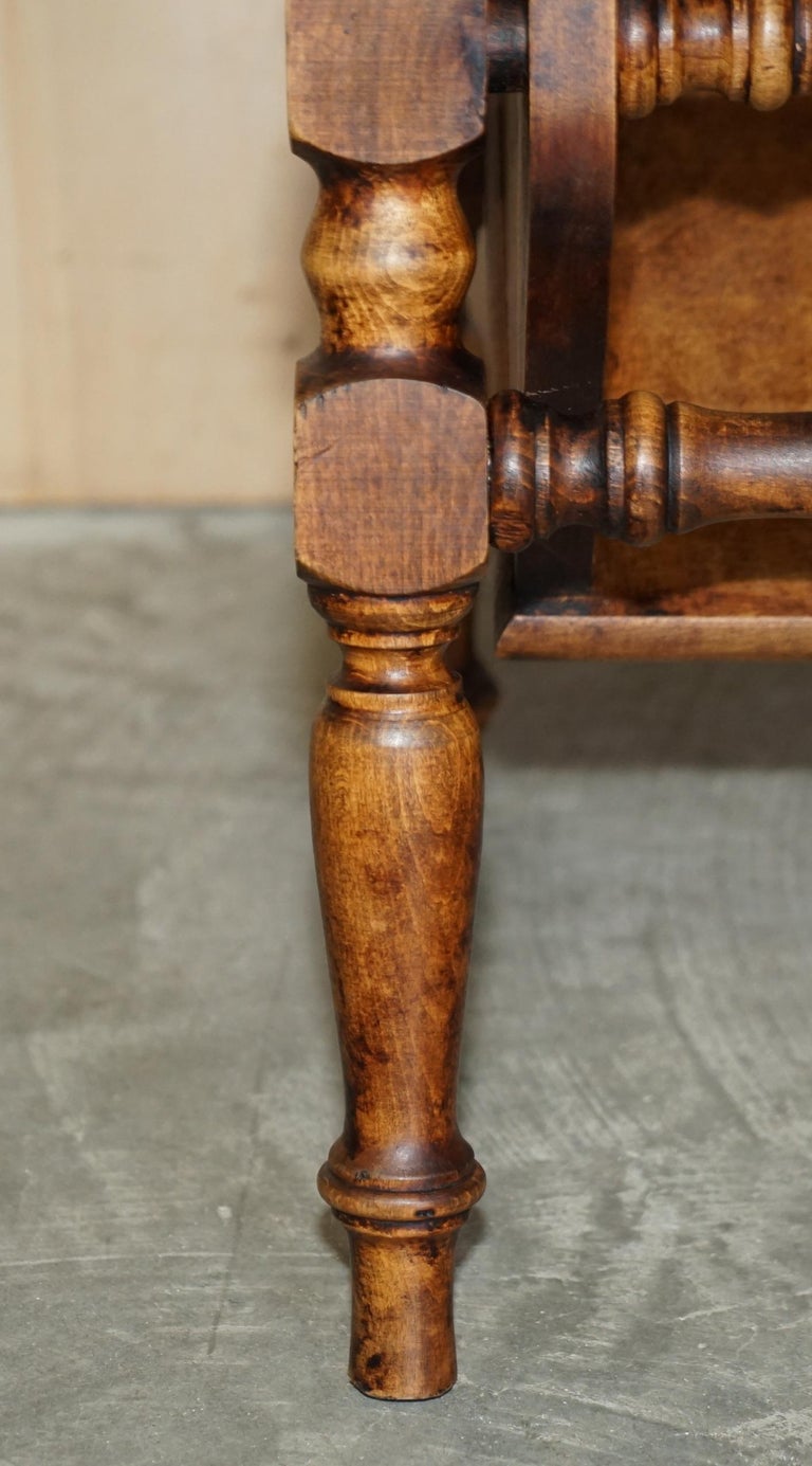 Antique Arts and Crafts Metamorphic Library Steps Ladder Side Table ...