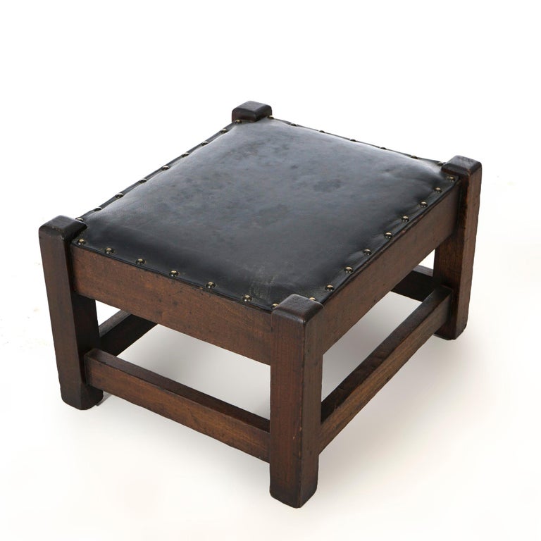 Antique Arts and Crafts Mission Mahogany Foot Stool Circa 1910 For Sale ...