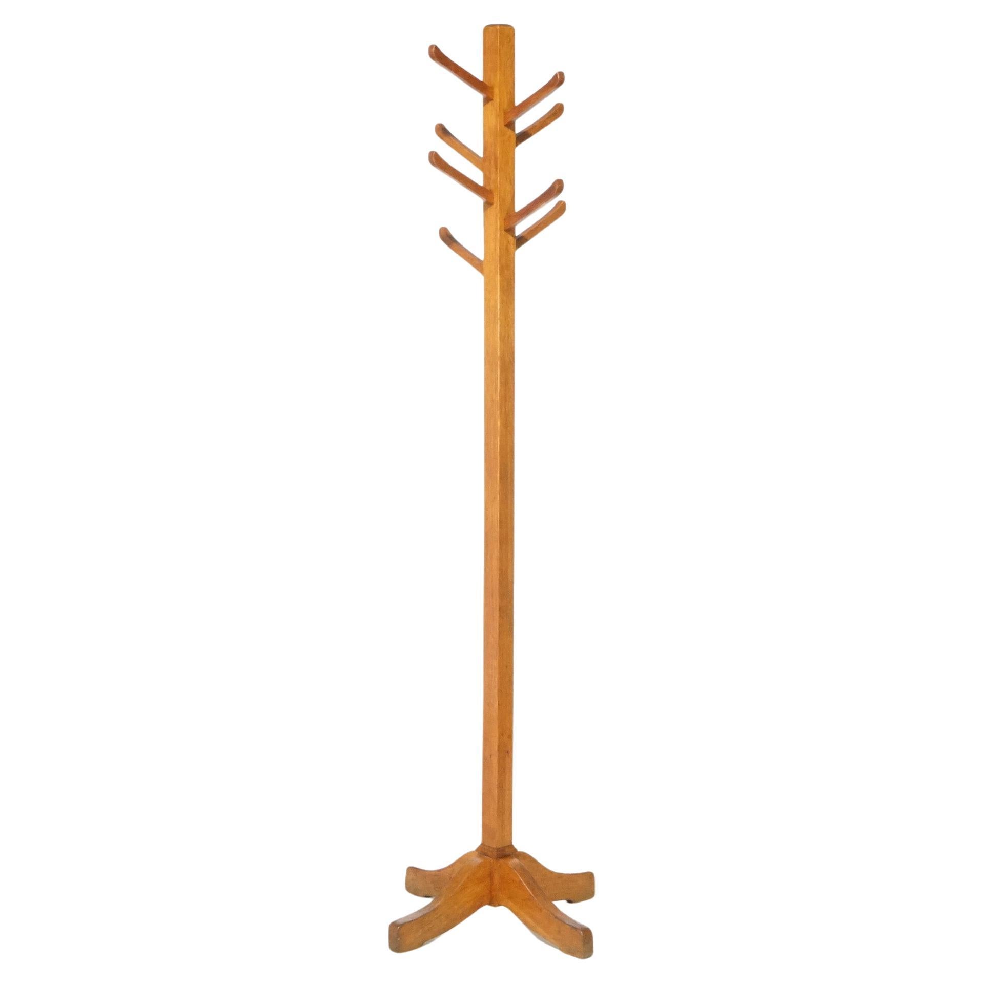 Antique Arts and Crafts Mission Oak Coat Hall Rack Tree c1910 For Sale ...