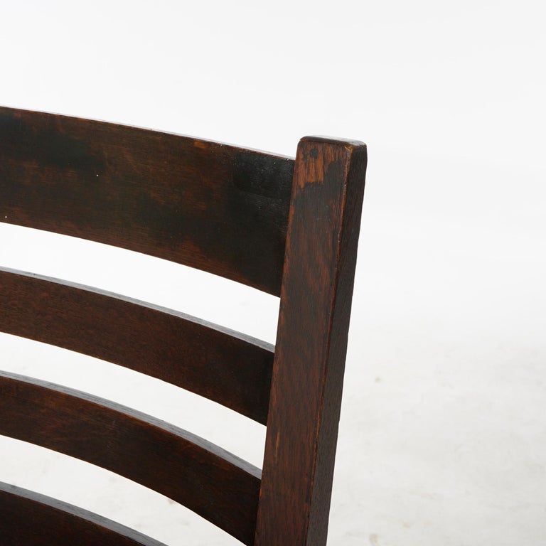 Antique Arts and Crafts Mission Oak Gustav Stickley Oak Rocker, Circa ...