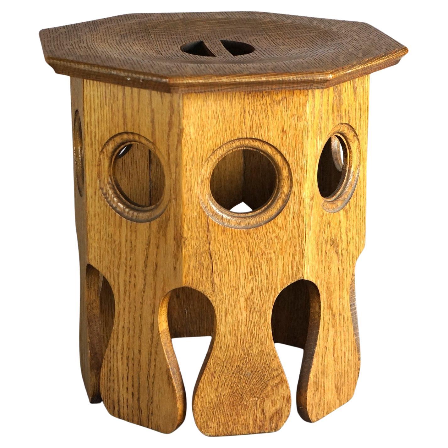 Antique Arts and Crafts Mission Oak Limbert Cut-Out Tabouret Stand ...