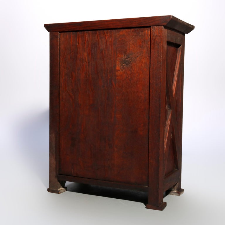 Antique Arts and Crafts Mission Oak Stickley Brothers School Mantel ...