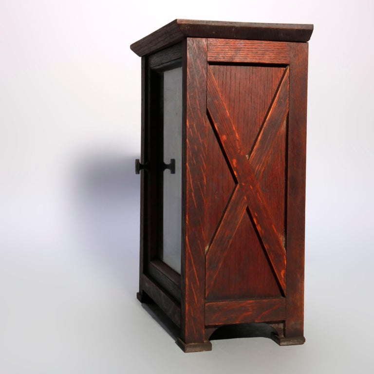 Antique Arts and Crafts Mission Oak Stickley Brothers School Mantel ...