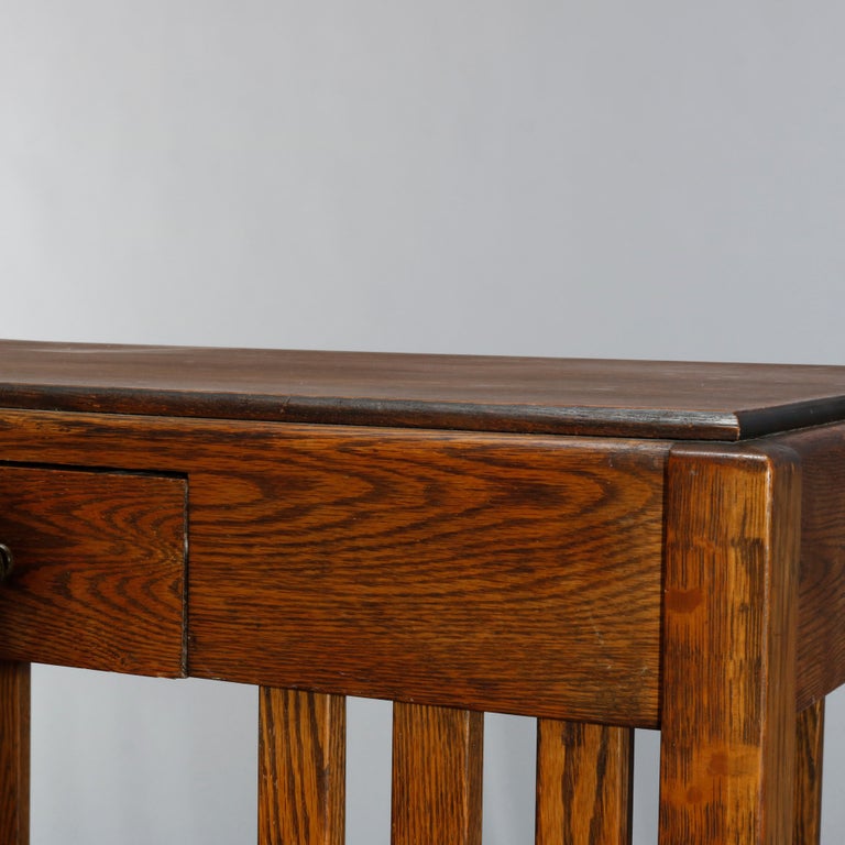 Antique Arts and Crafts Mission Oak Stickley School Desk, Circa 1920 at ...