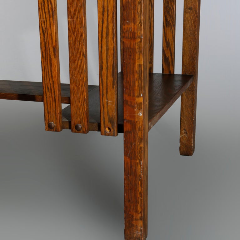 Antique Arts and Crafts Mission Oak Stickley School Desk, Circa 1920 at ...