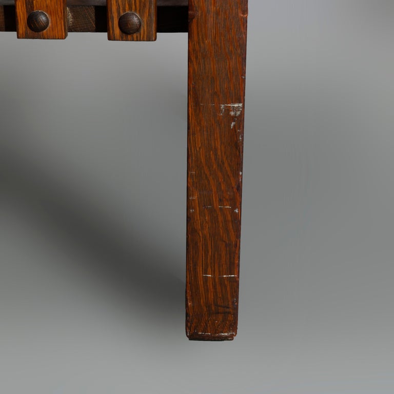 Antique Arts and Crafts Mission Oak Stickley School Desk, Circa 1920 at ...