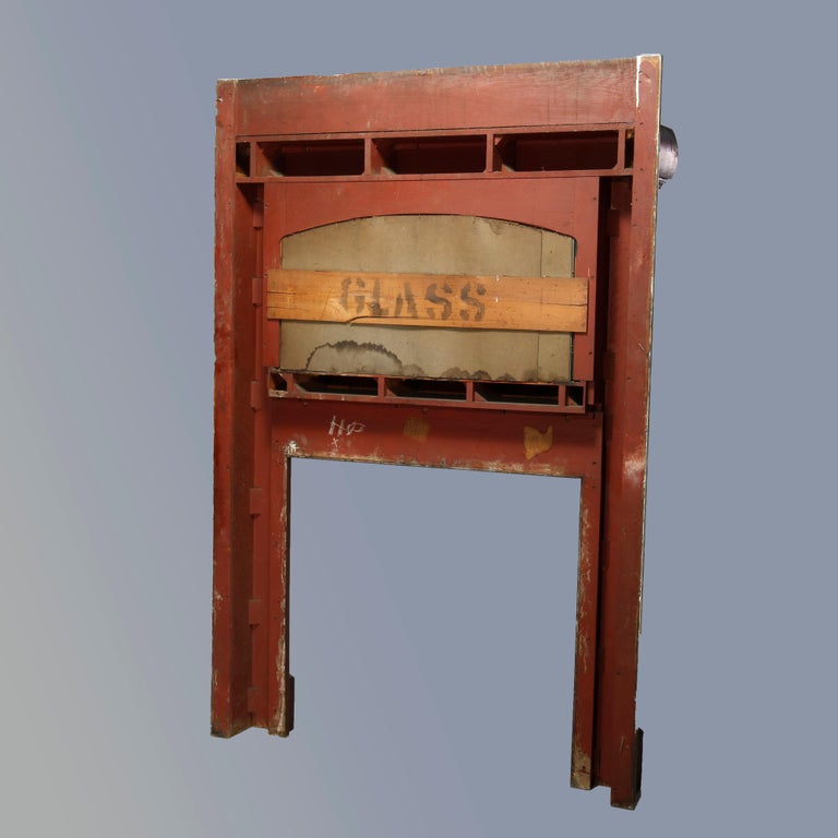 Antique Arts and Crafts Mission Oak Stickley School Fireplace Mantel ...