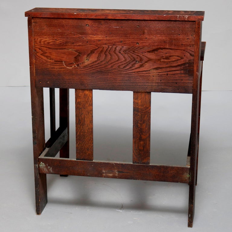 Antique Arts and Crafts Mission Oak Stickley School Writing Desk, circa ...