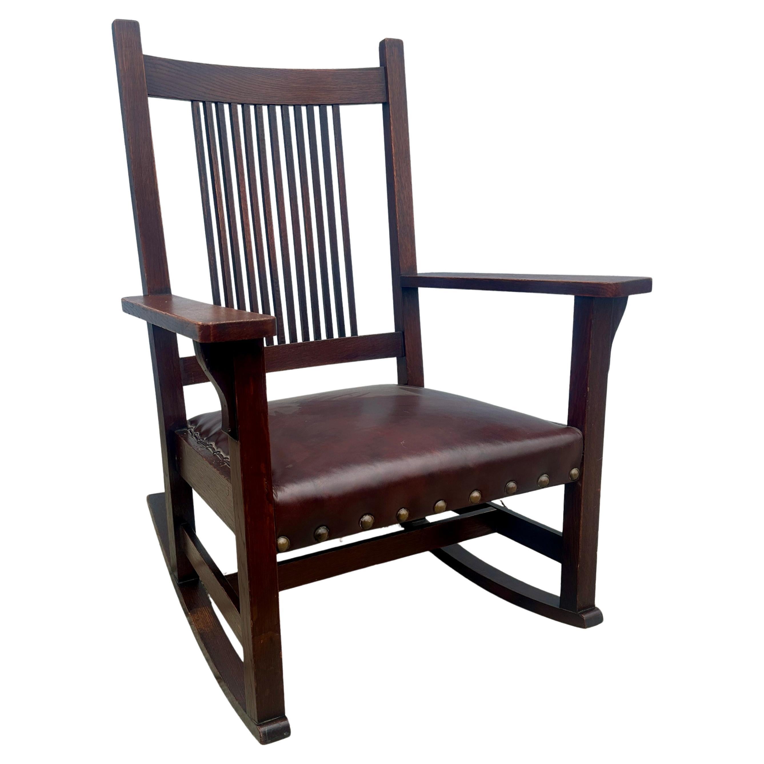 Stickley Harvey Ellis Collection Mission Oak Arts and Crafts Rocking ...