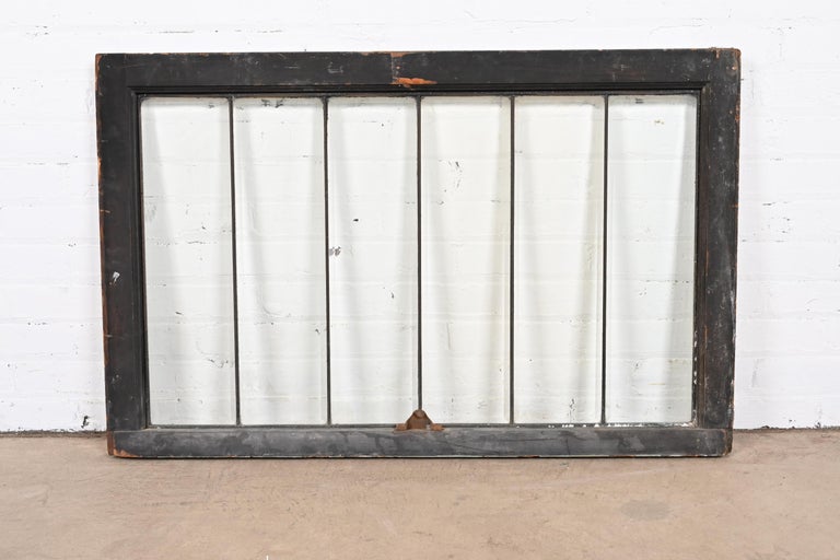 Antique Arts and Crafts Six-Panel Leaded Beveled Glass Window at 1stDibs