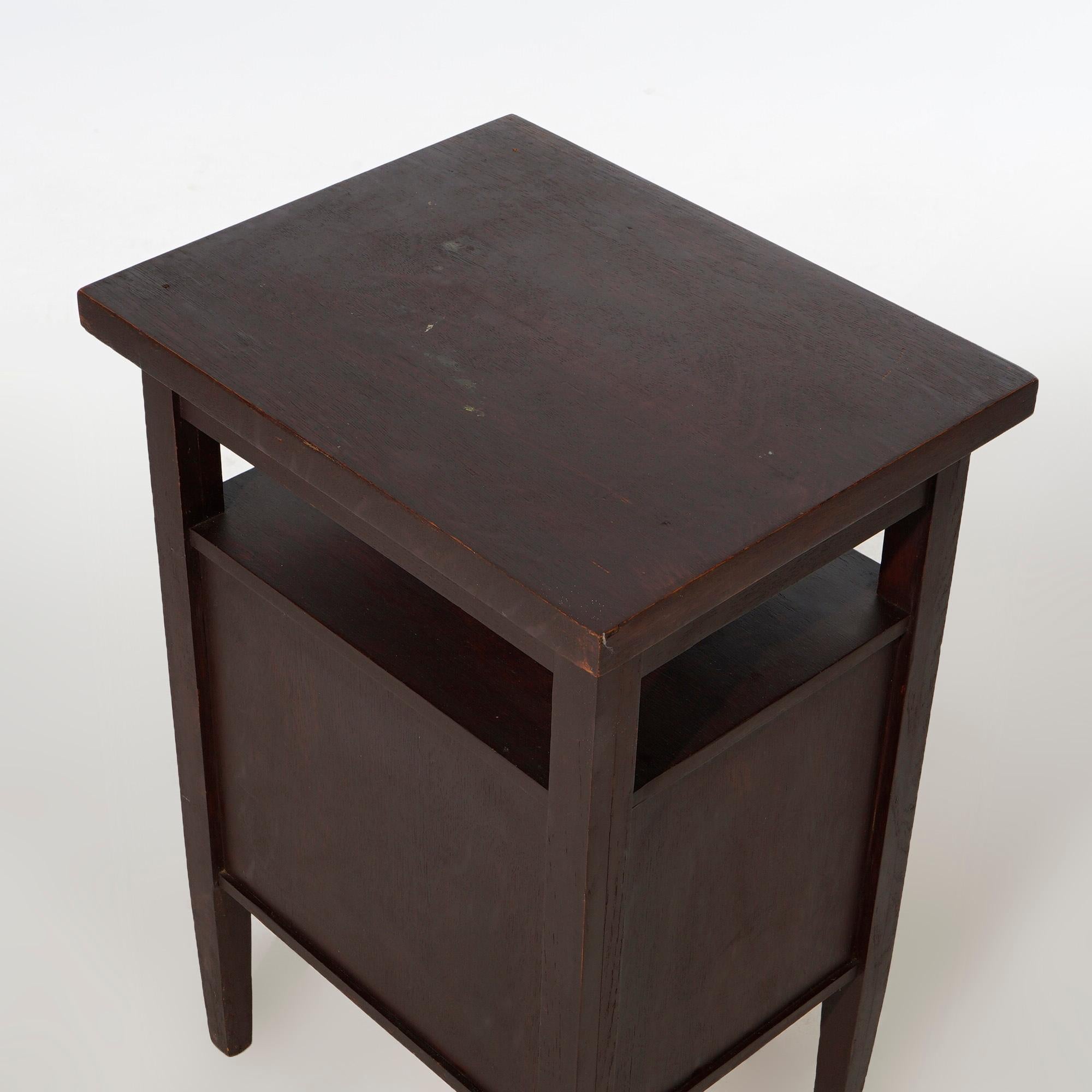 Antique Arts and Crafts Stickley School Mission Oak Cellarette, Circa ...