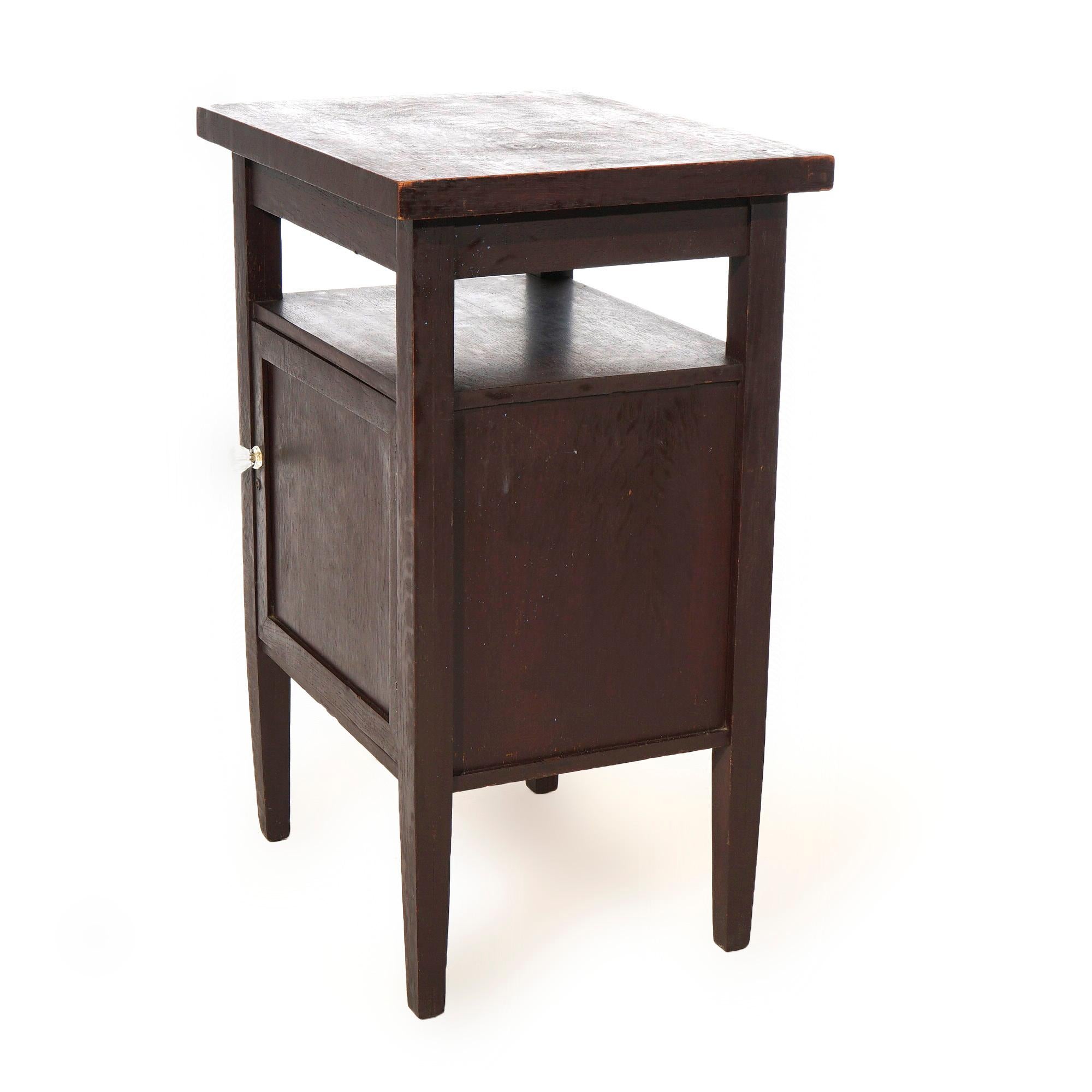 Antique Arts and Crafts Stickley School Mission Oak Cellarette, Circa ...