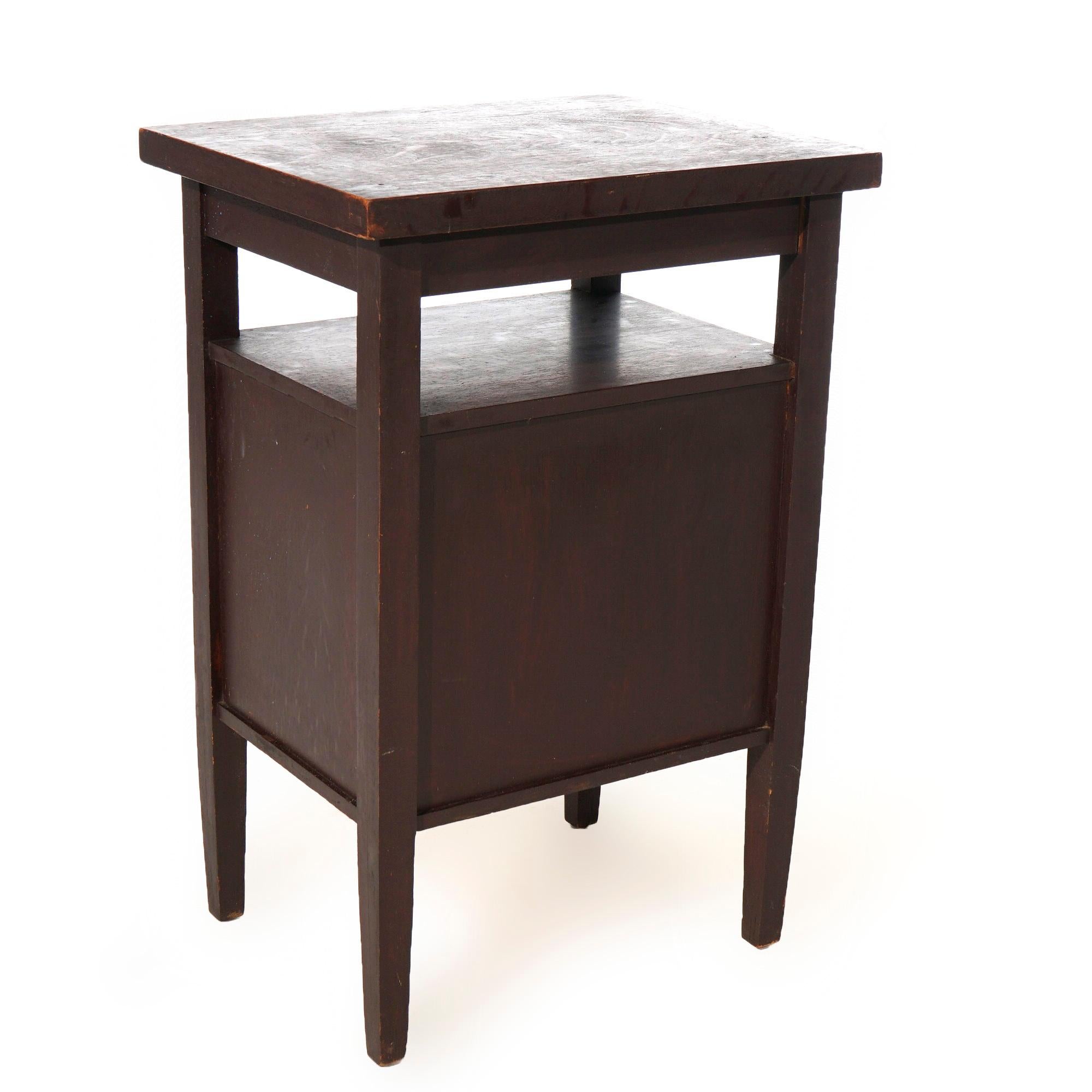 Antique Arts and Crafts Stickley School Mission Oak Cellarette, Circa ...