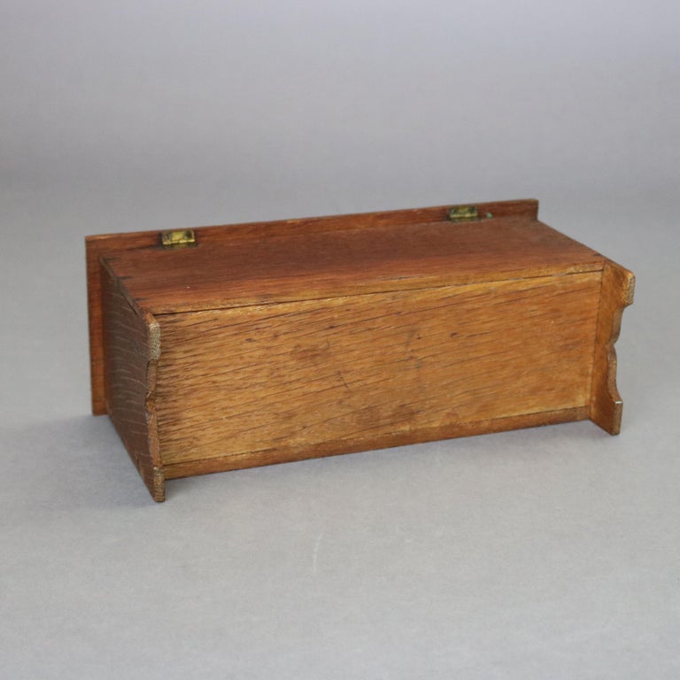 Antique Arts and Crafts Stickley School Mission Oak Miniature Candle ...
