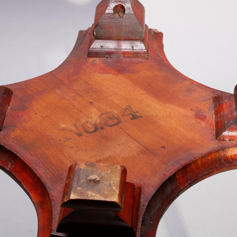 Antique Arts and Crafts Style Mahogany Stick and Ball Side Table, 20th ...