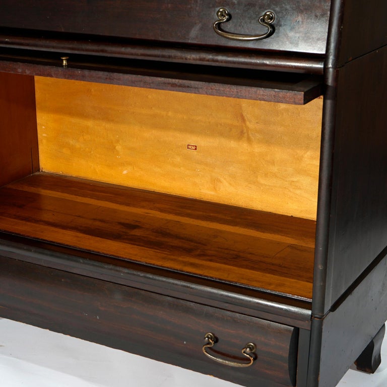 Antique Arts and Crafts Weis Mahogany Two-Stack Barrister Bookcase Secretary c1910 at 1stDibs ...