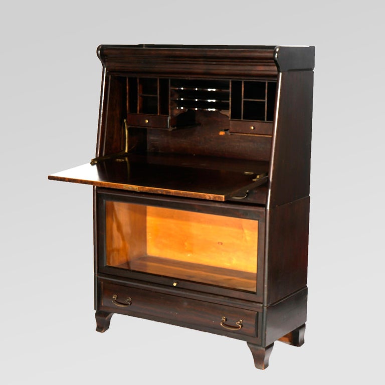 Antique Arts and Crafts Weis Mahogany Two-Stack Barrister Bookcase Secretary c1910 at 1stDibs ...