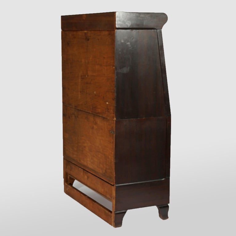 Antique Arts and Crafts Weis Mahogany Two-Stack Barrister Bookcase Secretary c1910 at 1stDibs ...