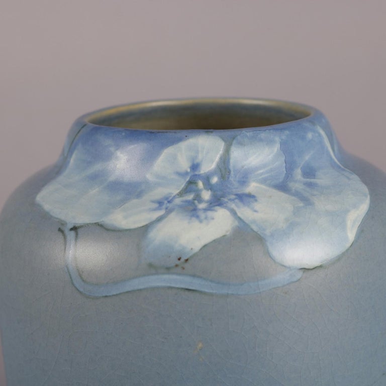 Antique Arts and Crafts Weller Hand-Painted Art Pottery Vase, Artist Signed at 1stDibs