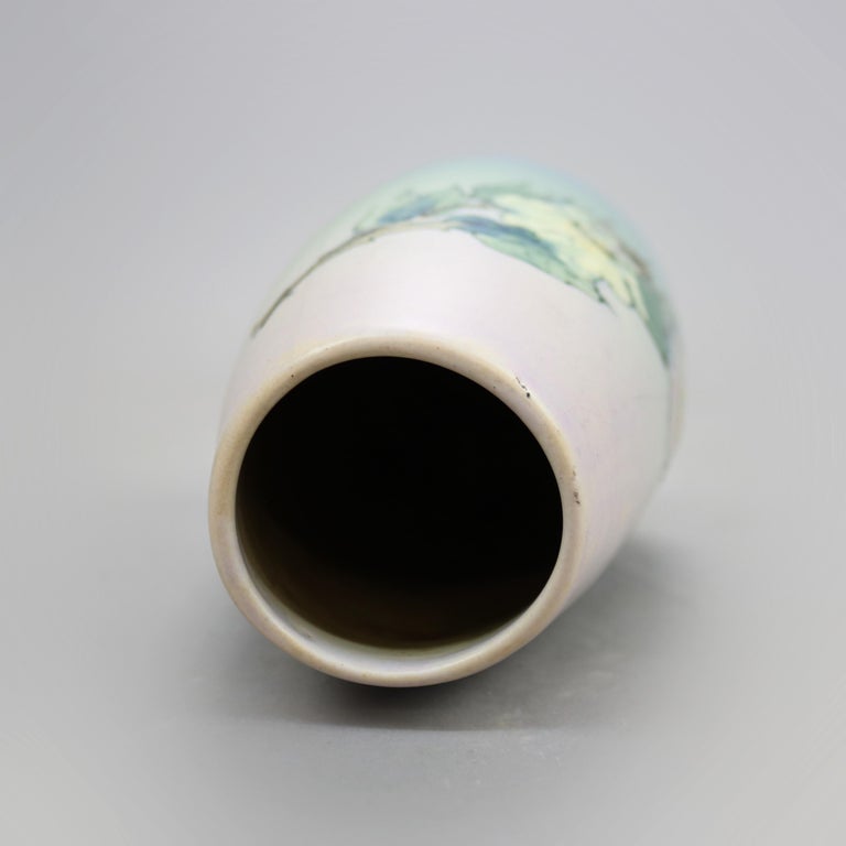 Antique Arts and Crafts Weller Hudson Art Pottery Stylized Floral Vase ...