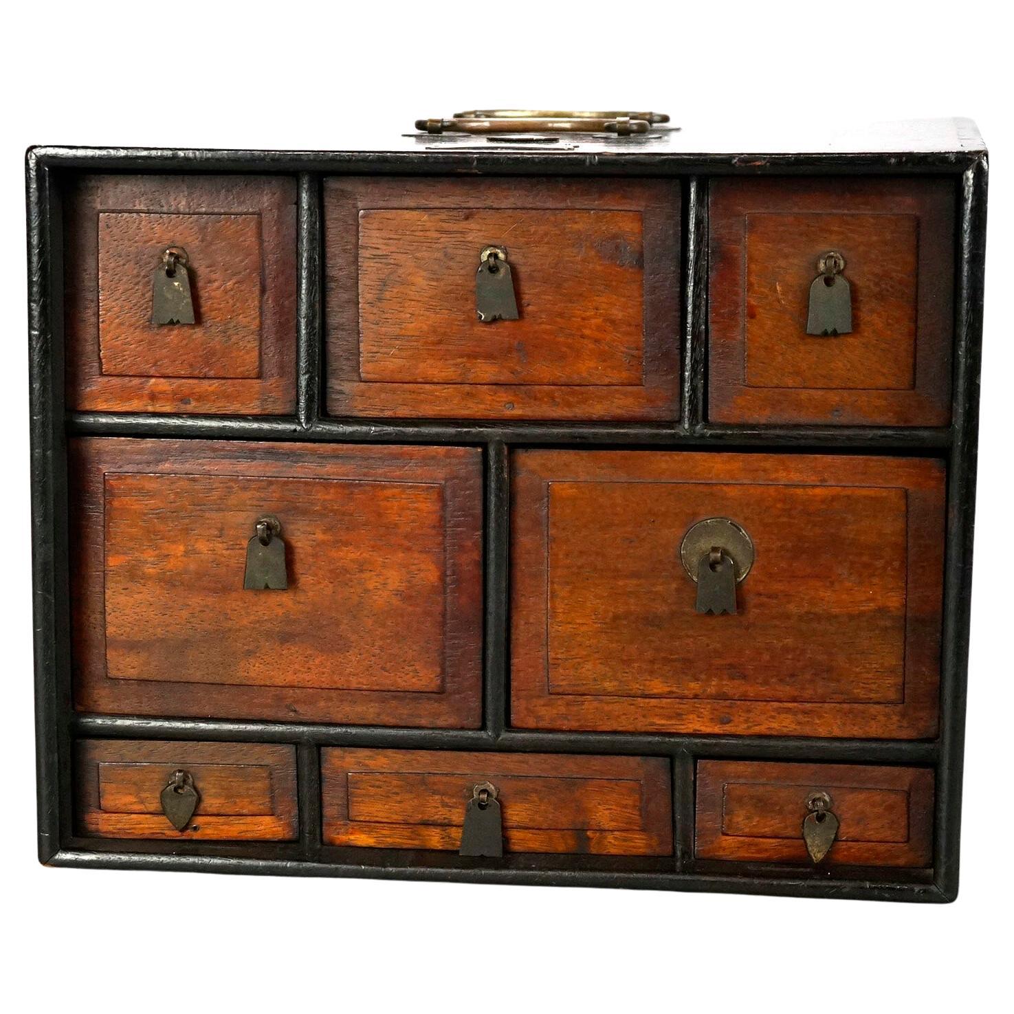 Antique Asian Hardwood Spice or Tea Box Circa 1900 at 1stDibs